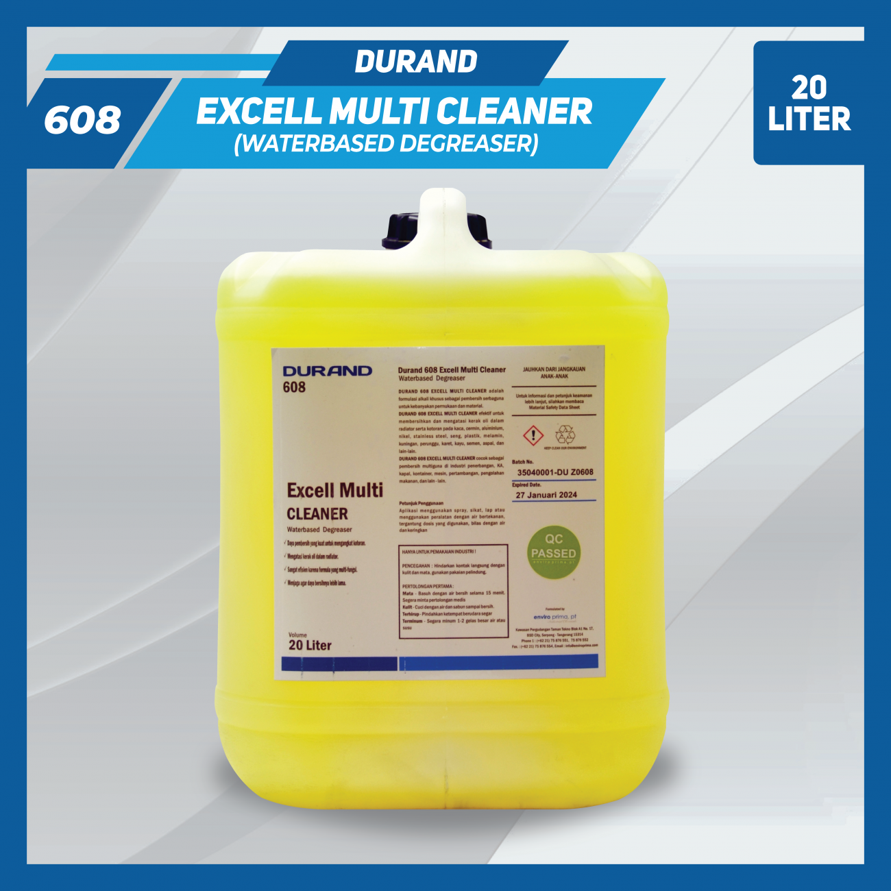 Buat Pabrik Jadi Lebih Bersih dengan Durand 608 Excell Multi Cleaner ...
